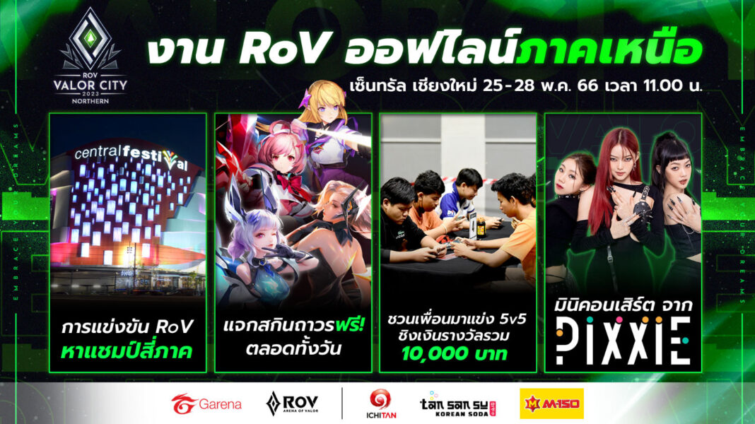 RoV VALOR CITY 2023 ชิงแชมป์ภาคเหนือและรอบไฟนอล จะจัด ณ Central ...